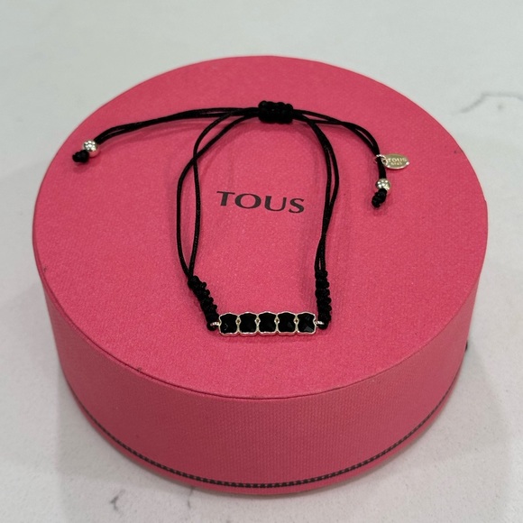 Tous | Jewelry | Brand New Tous Mini Onix Black Cord Bracelet | Poshmark